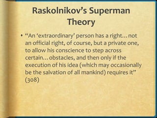 Superman Theory in Crime and Punishment | PPTX | Christianity ...