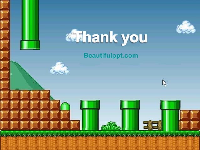 Cartoon PowerPoint Template - Super Mario