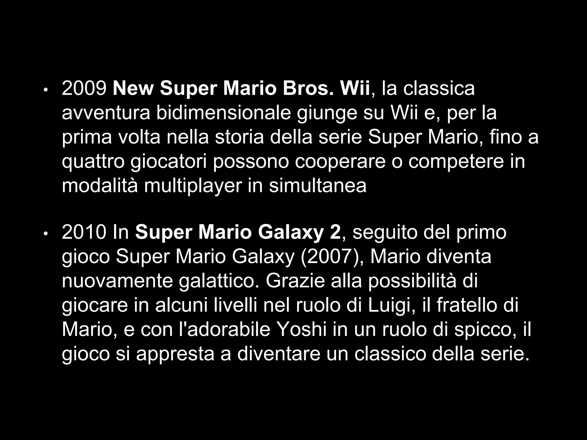 La Storia dei primi 29 anni di Super Mario | PPTX