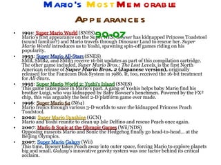 Super Mario Research | PPT