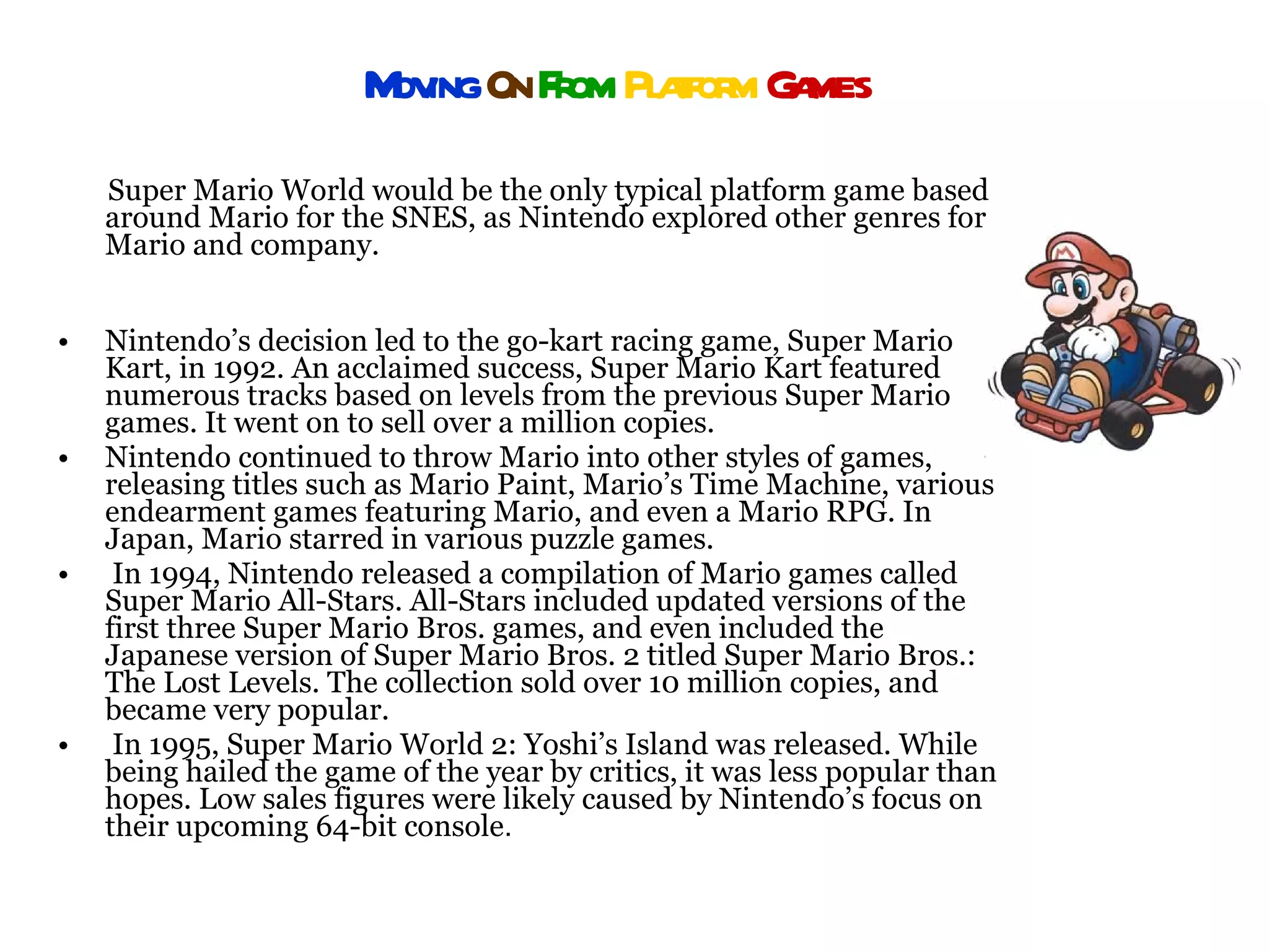 Research on Super Mario | PPT