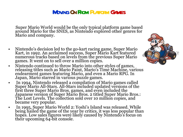 Research on Super Mario | PPT