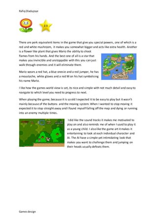Super mario world research | DOCX