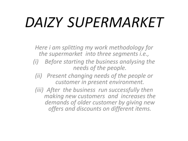 Supermarket | PPTX | Grocery Shopping | Shopping