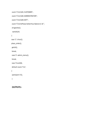 C++ COMPUTER SCIENCE PROJECT | PDF