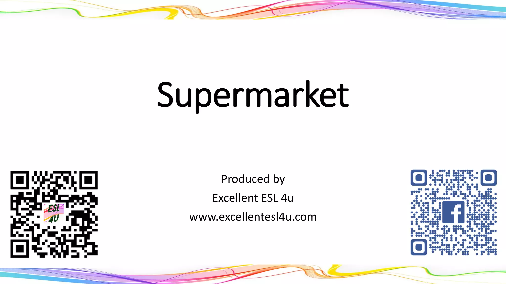 Supermarket flashcards | PPT