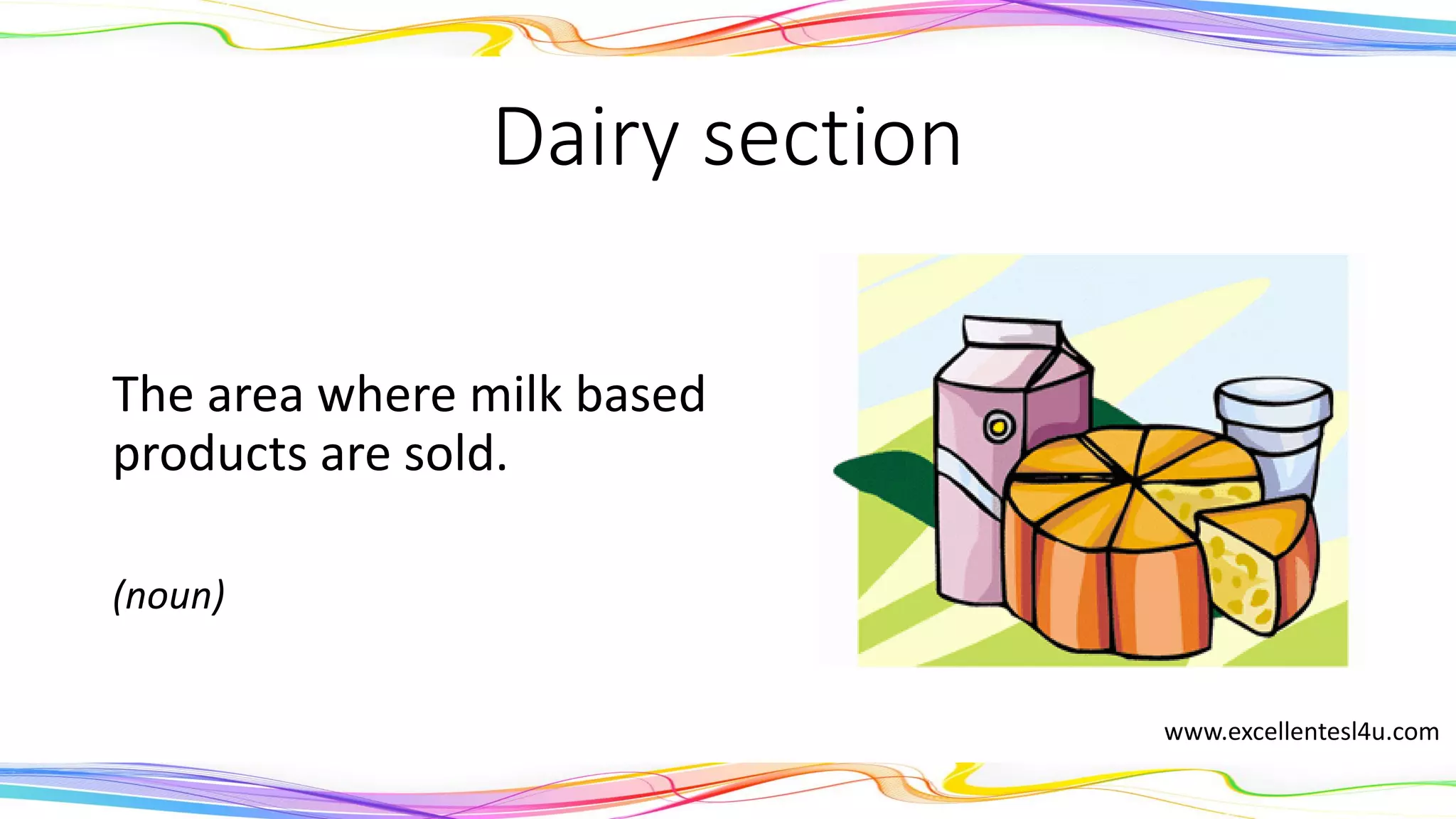 Supermarket flashcards | PPT