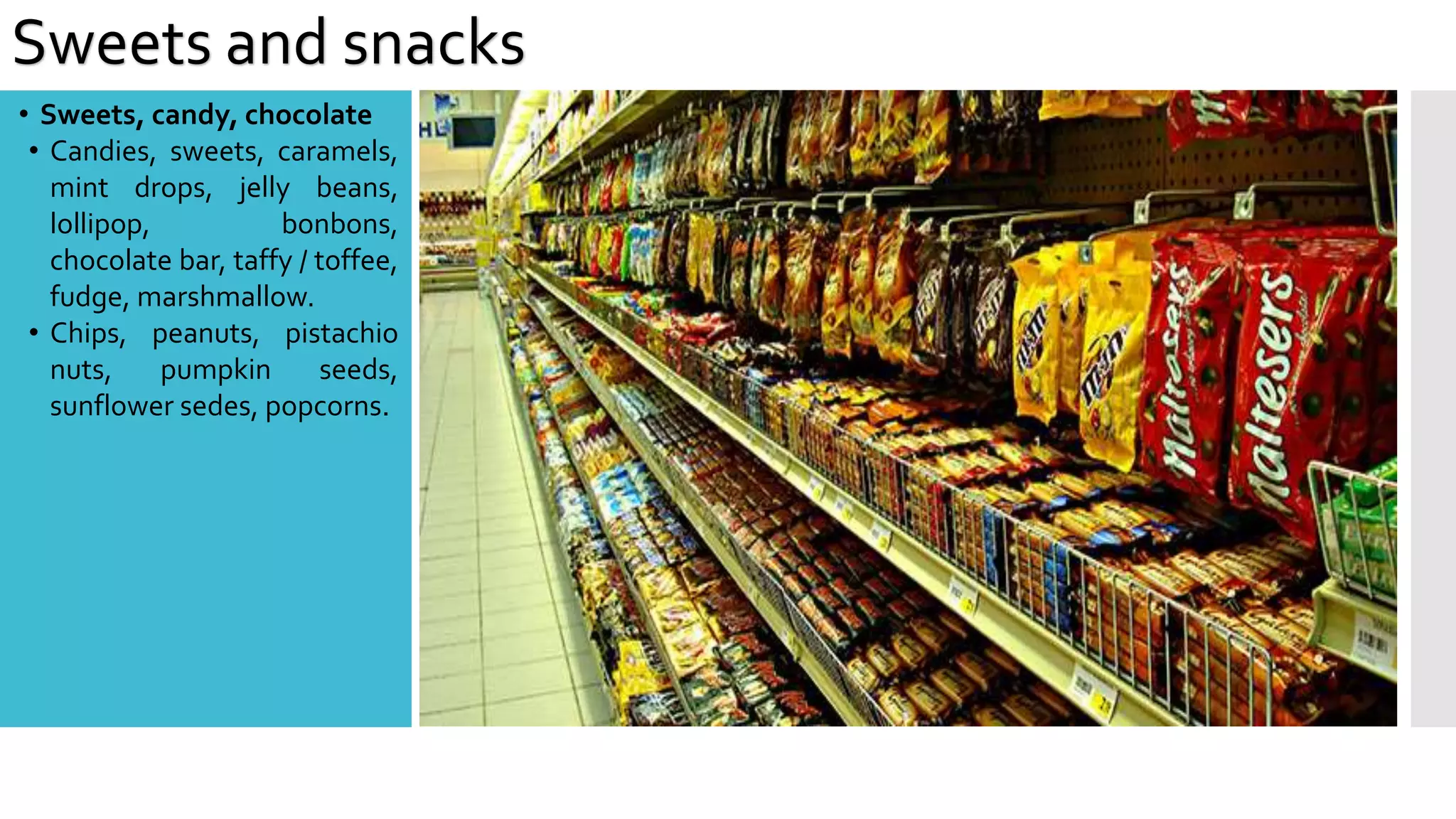 Supermarket Sections | PPTX