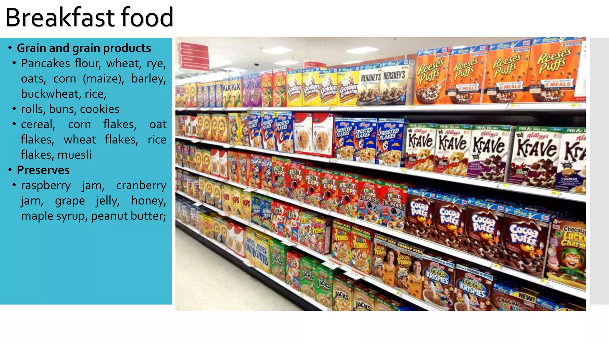 Supermarket Sections | PPTX