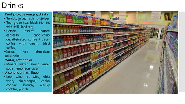 Supermarket Sections | PPTX