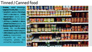 Supermarket Sections | PPTX