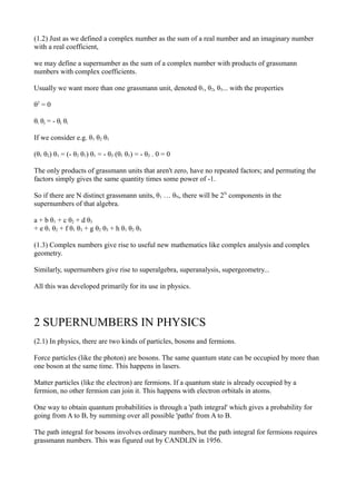Notes on super-mathematics | PDF