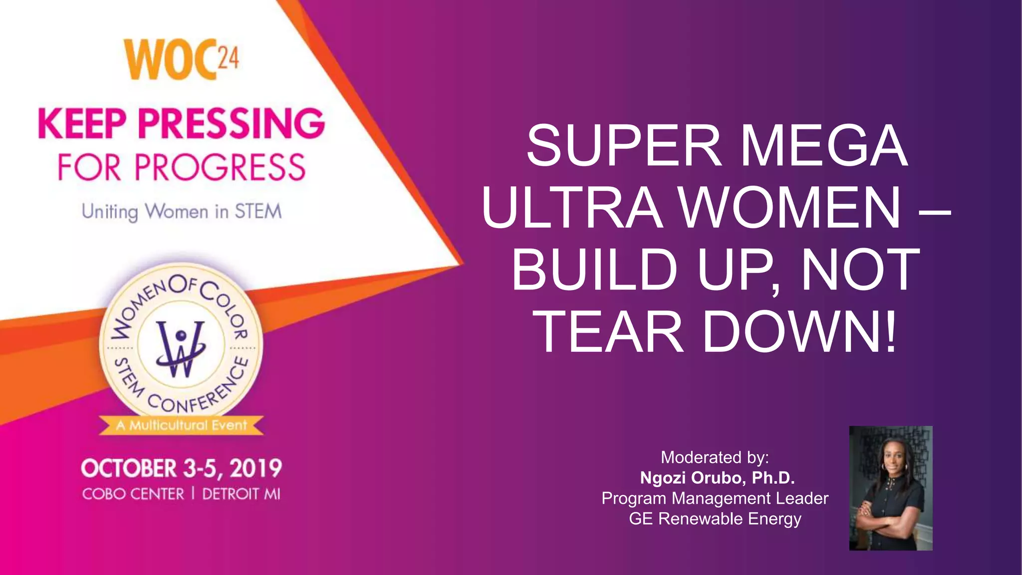Super Mega Ultra Women – Build Up, Not Tear Down! | PPT