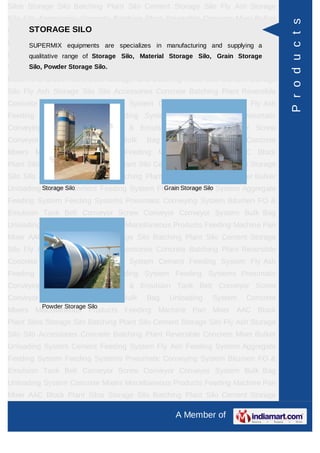 SUPERMIX Equipments, Ahmedabad, Construction Machinery & Plants | PDF