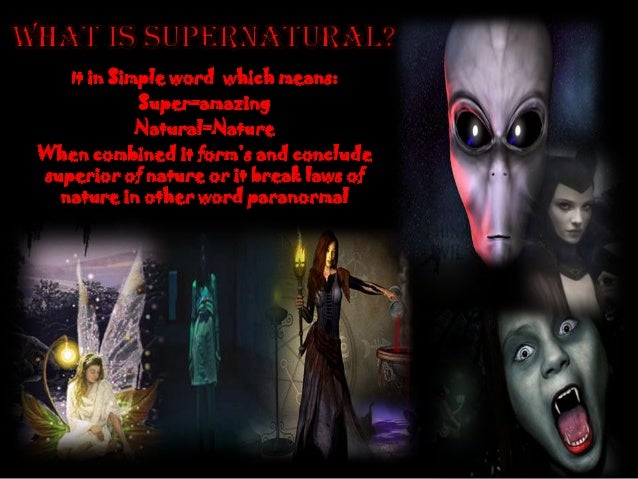 Supernatural creatures