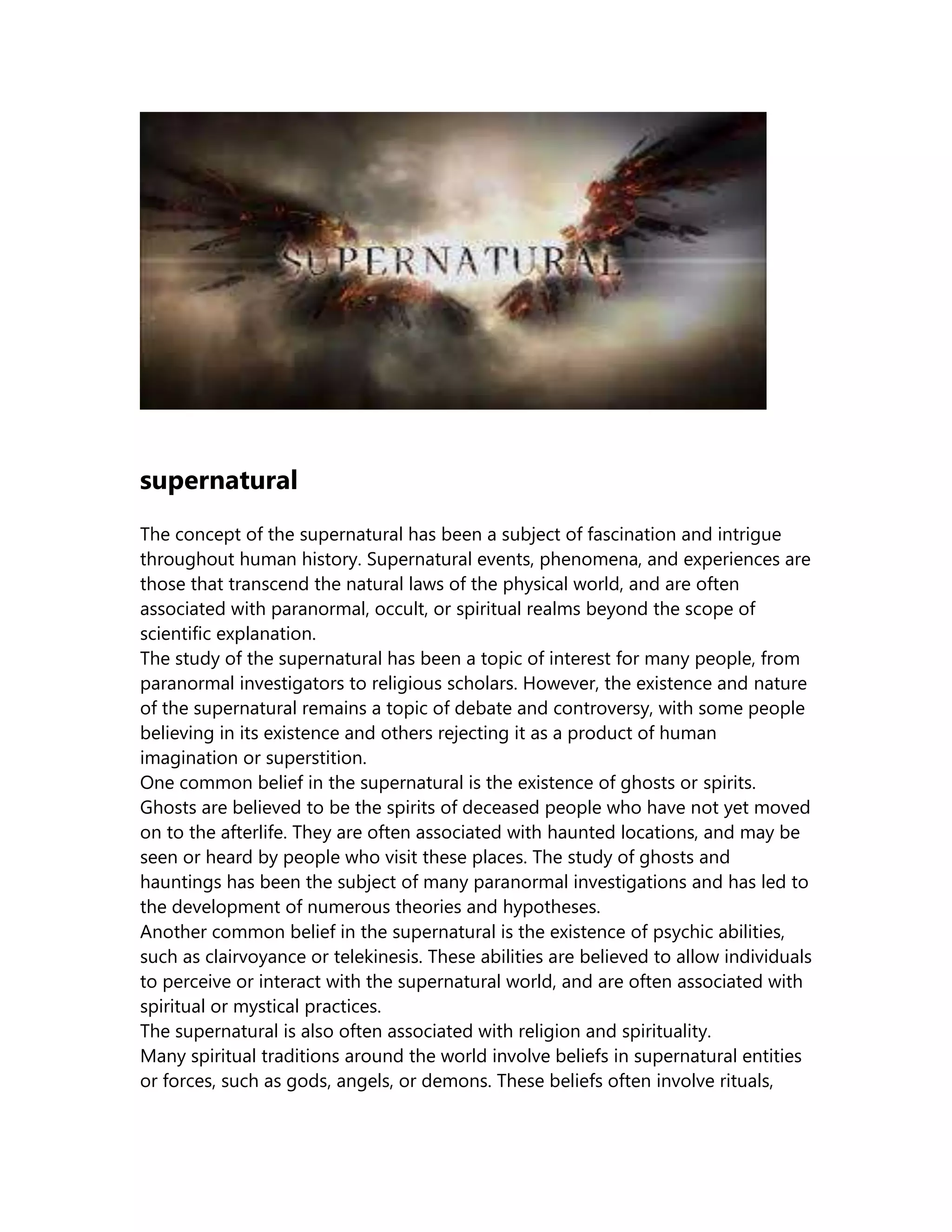 supernatural | DOCX