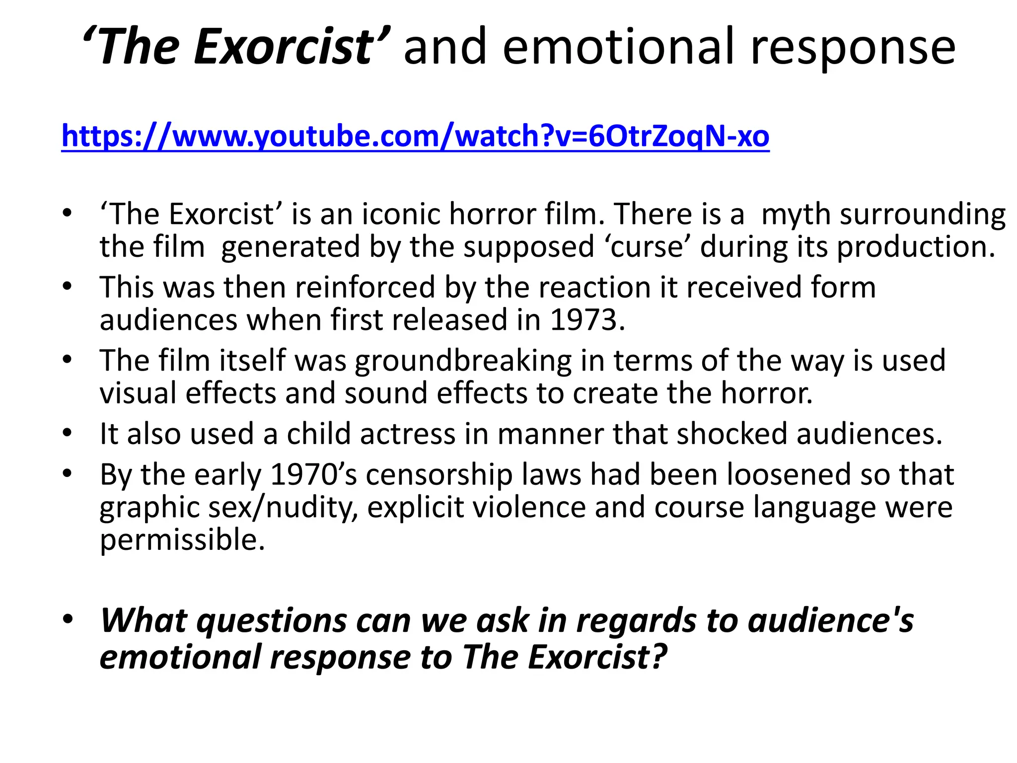 Supernatural horror | PPTX