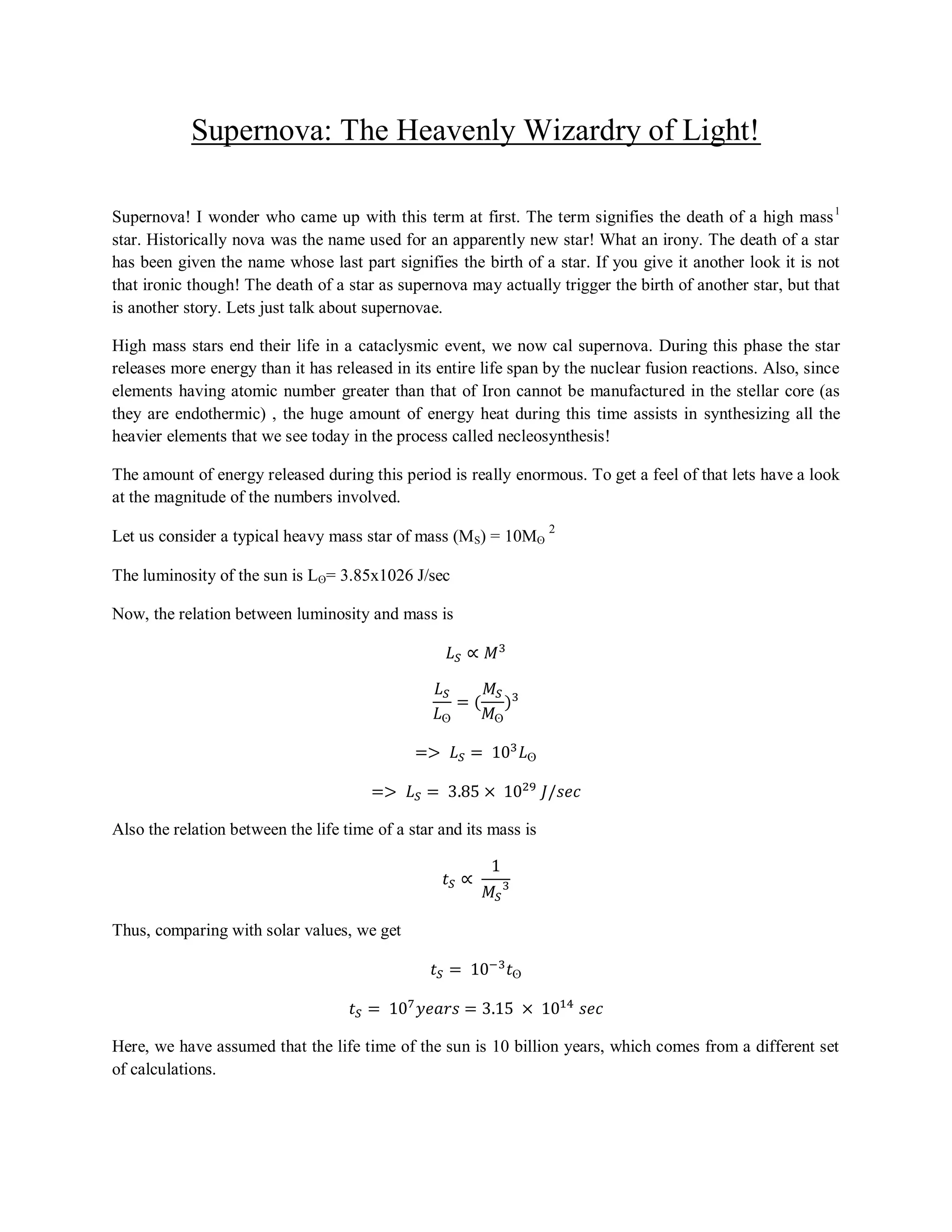 Supernova | PDF