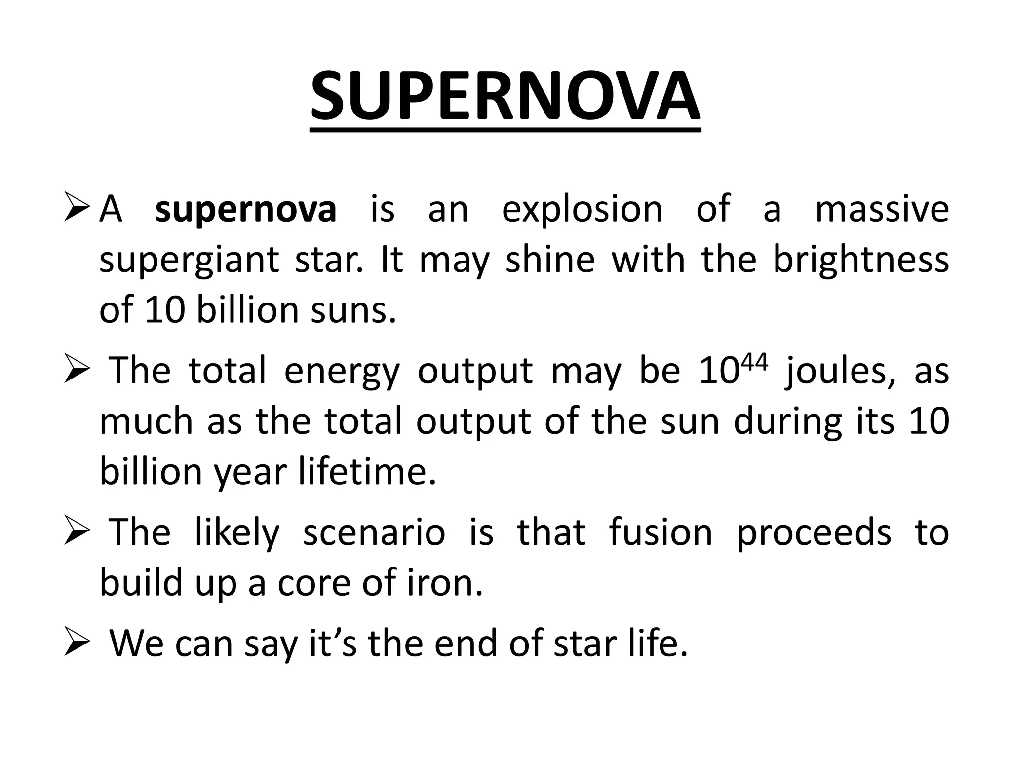 Supernova | PPTX