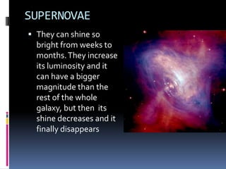 Supernovae and black holes | PPTX