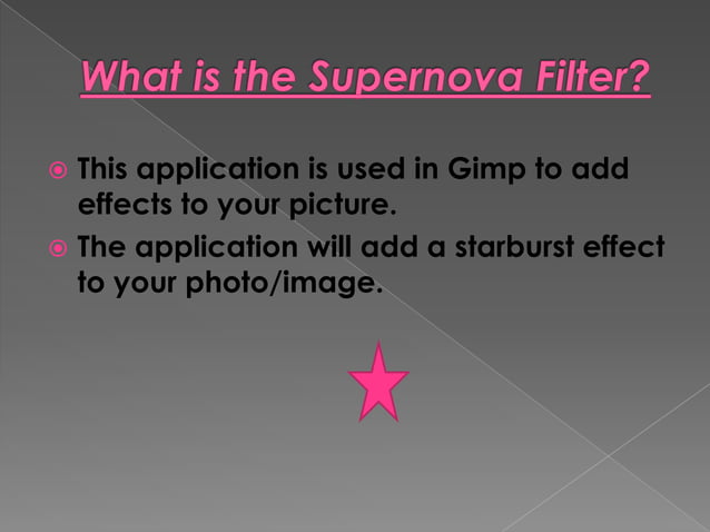 Supernova filter tutorial melissa moore | PPTX | Photo Editing Software | Computer Software and ...