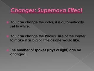 Supernova filter tutorial melissa moore | PPTX