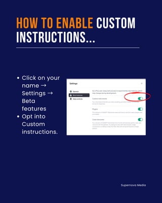 Train Your ChatGPT With Custom Instructions | PDF