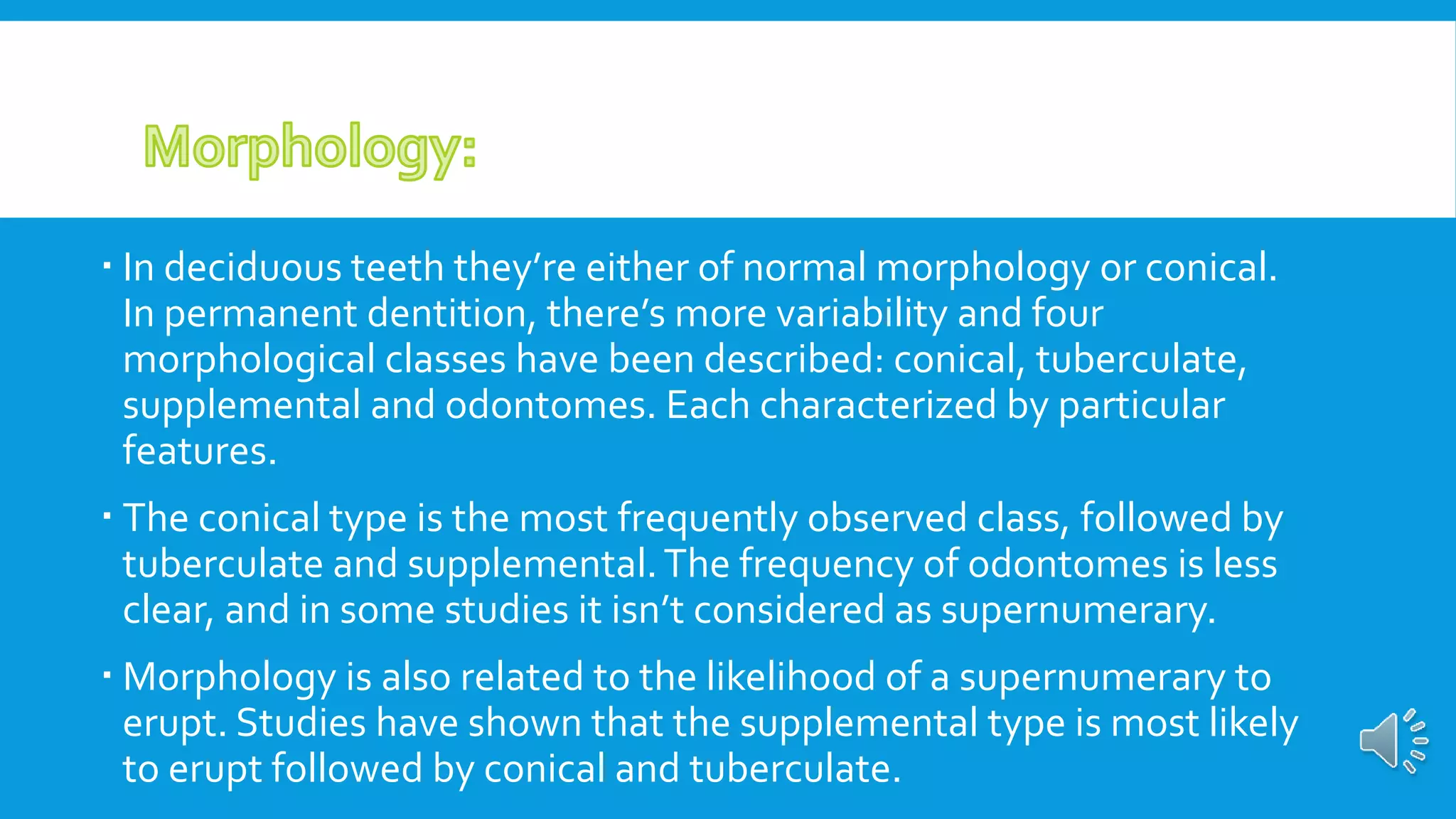 Supernumerary teeth fifth-year second semester | PPTX
