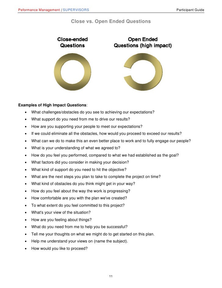 Sample Participant Guide: Supervisory skills