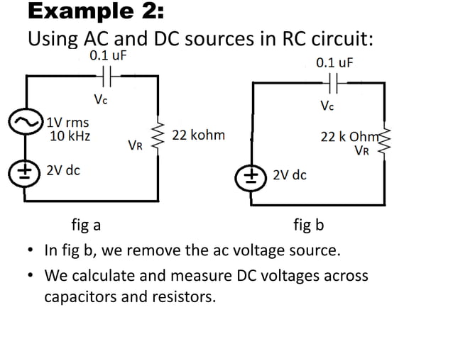 Superposition Of Ac And Dc Sources Pptx Physics Science