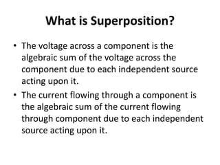 Superposition of AC and DC sources | PPTX