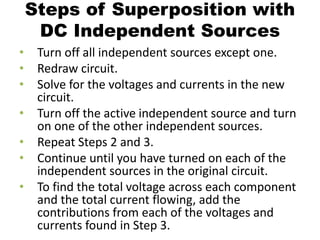 Superposition of AC and DC sources | PPTX