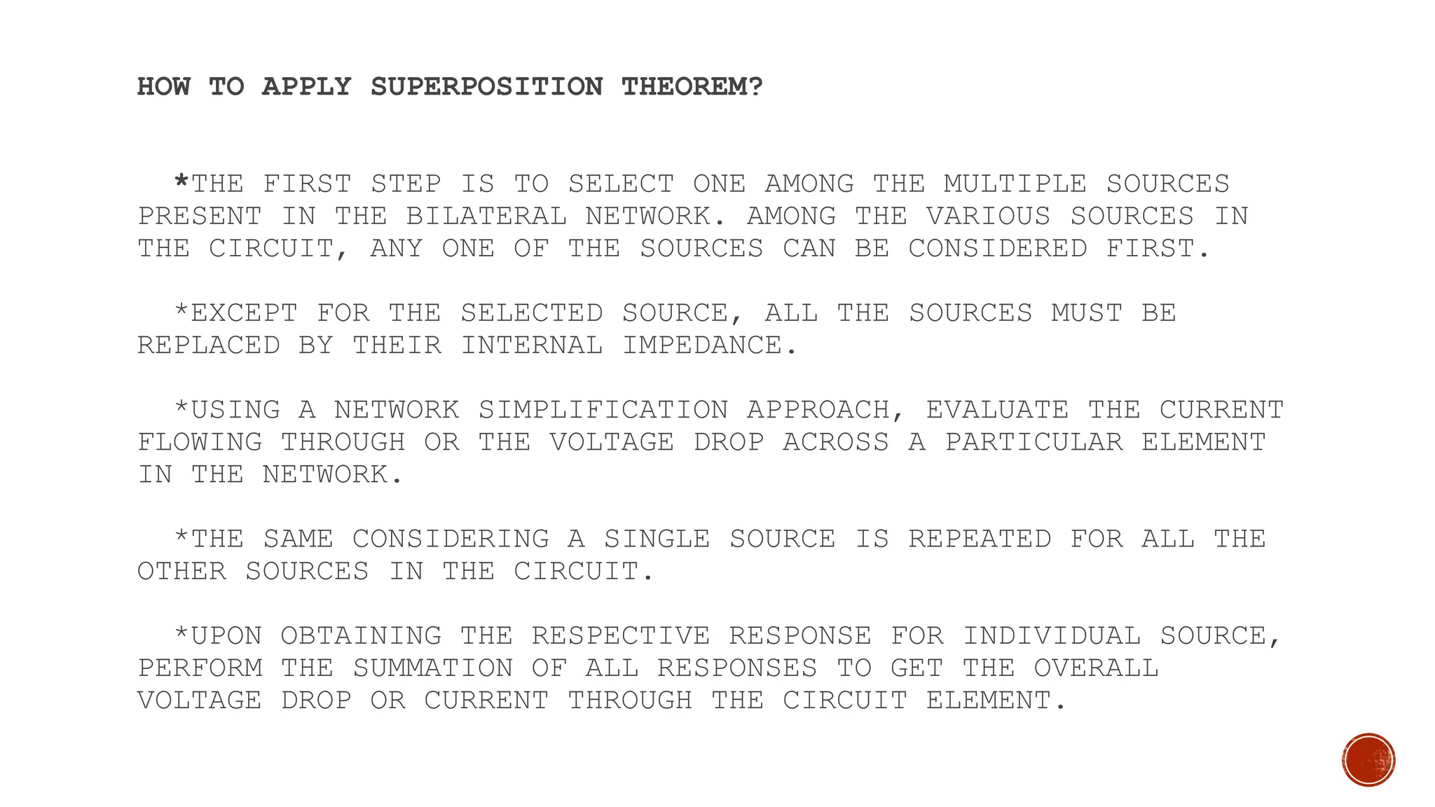 superposition theorem power point presentation | PPTX