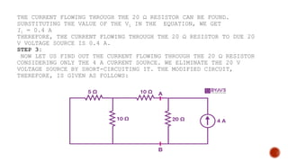 superposition theorem power point presentation | PPTX