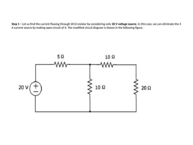 Superposition Theorem Electrical Electrical Ppt 