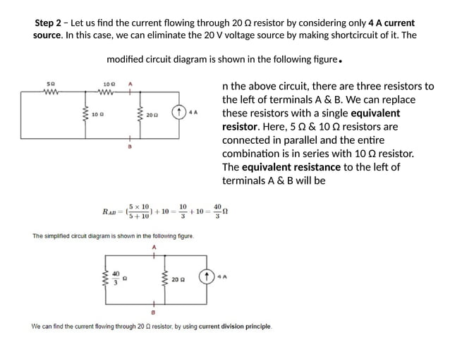superposition-theorem electrical electrical | PPT