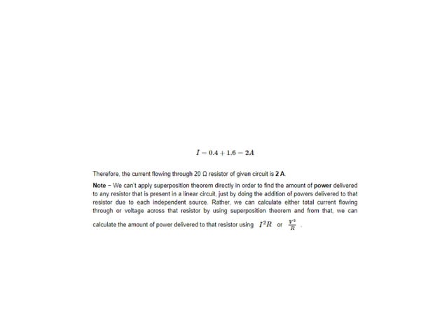 Superposition Theorem Electrical Electrical Ppt