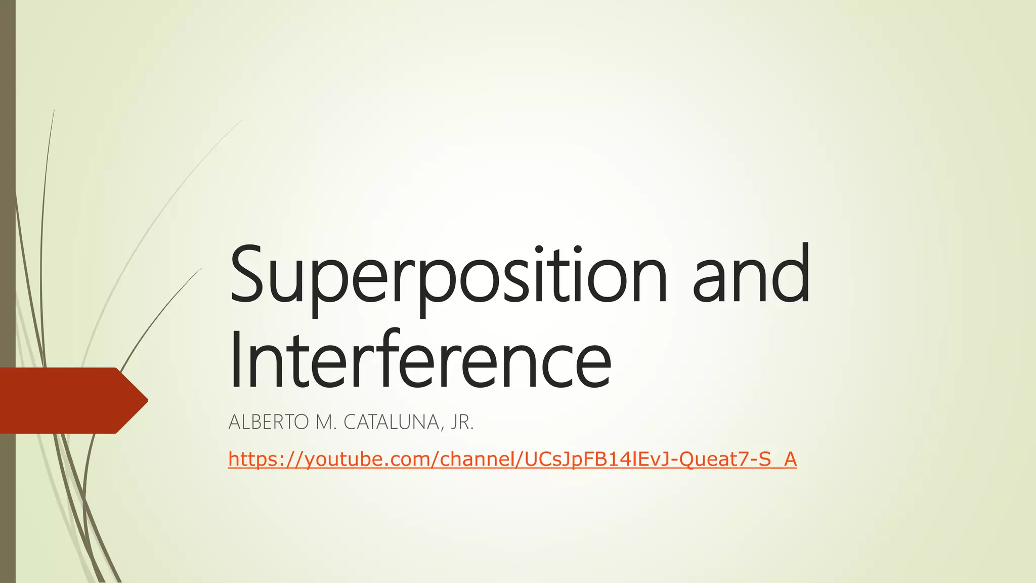 Superposition And Interference Ppt