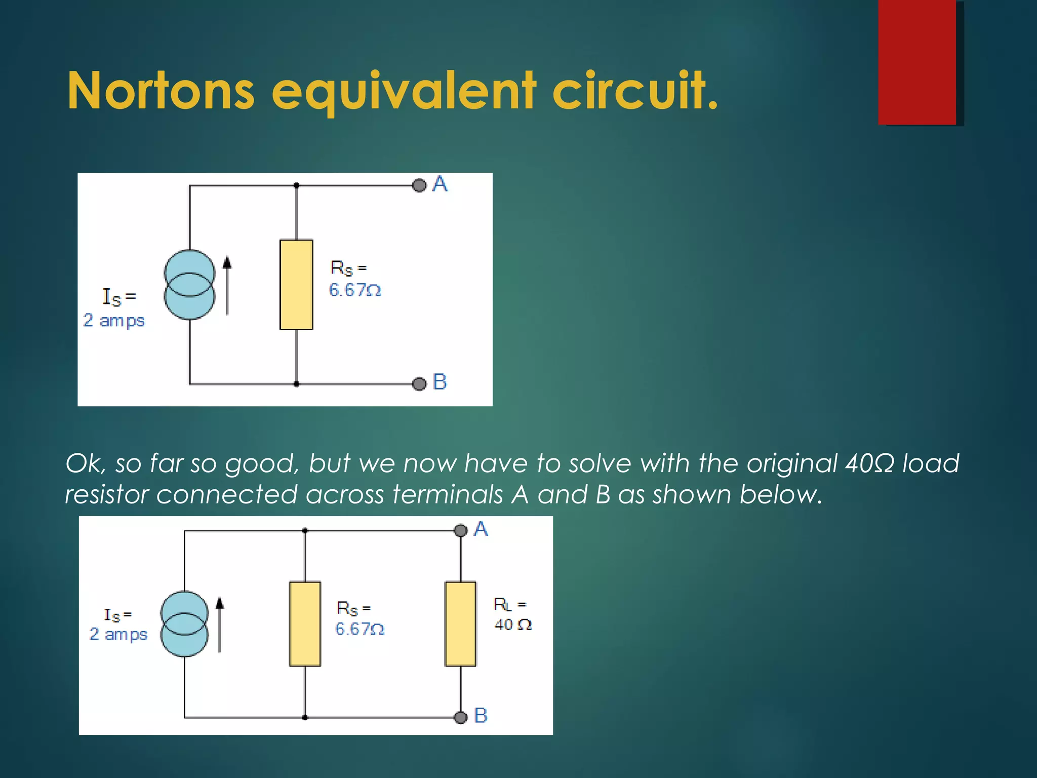 Superposition and norton Theorem | PPT