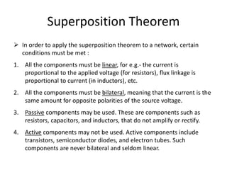 Superposition theorem | PPTX