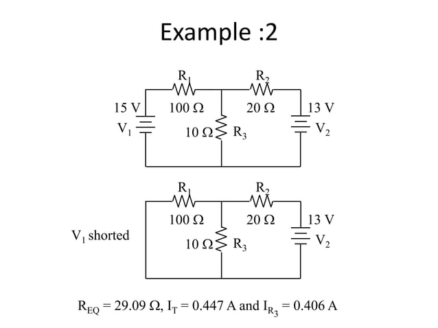 Superposition theorem | PPTX | Physics | Science