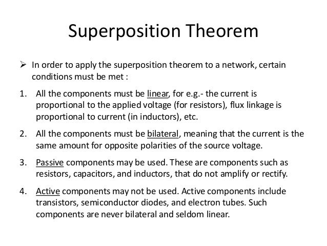 Superposition Theorem