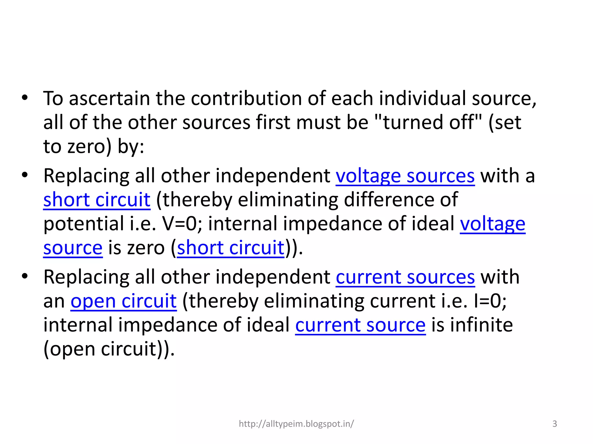 Superposition theorem | PPTX | Computer Networking | Computing