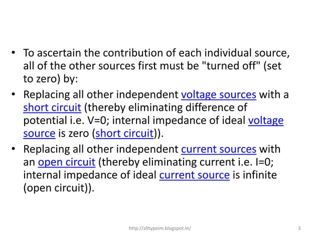 Superposition theorem | PPTX | Computer Networking | Computing