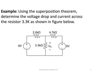 Superposition theorem | PPTX | Computer Networking | Computing