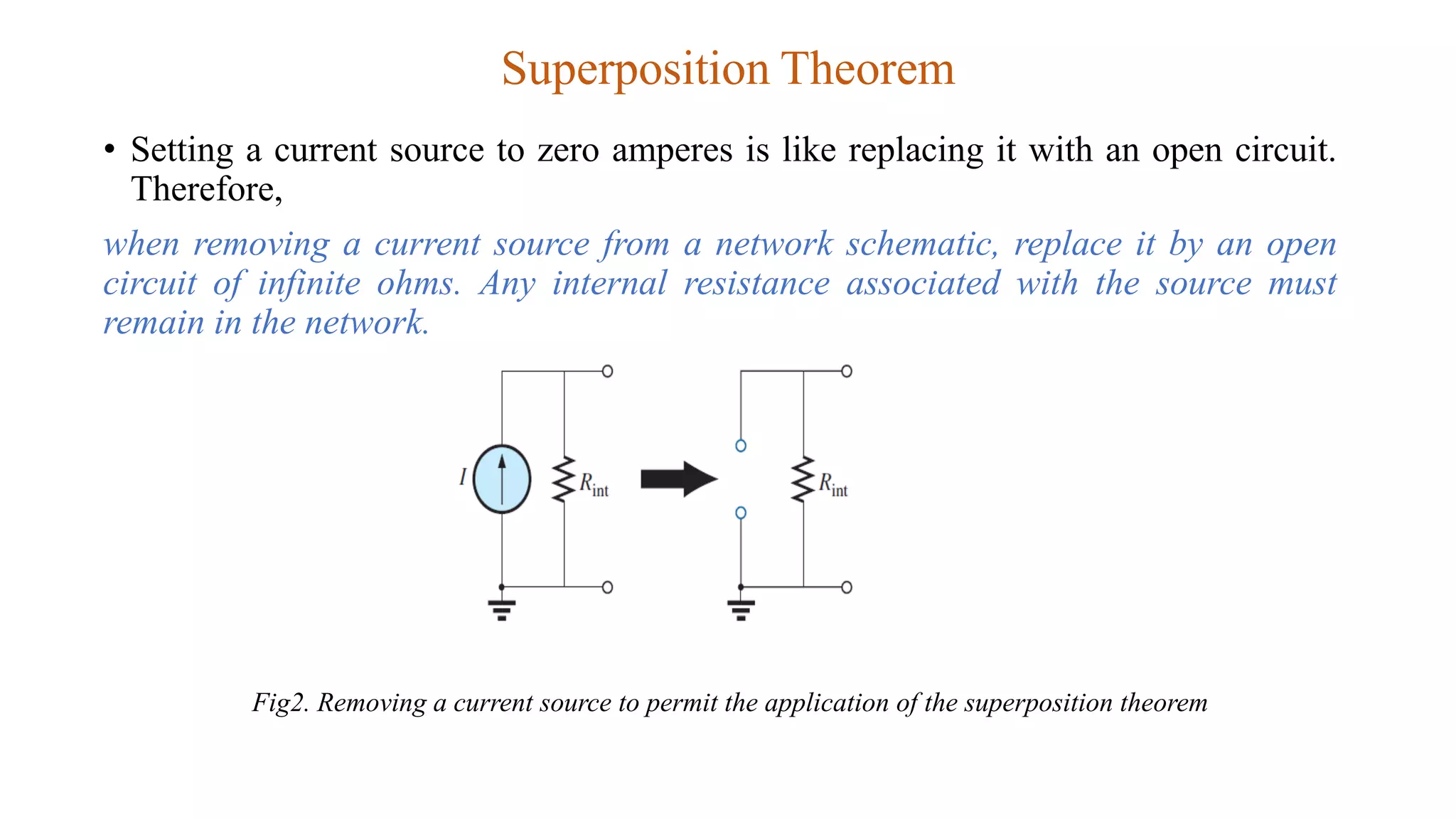 Superposition theorem | PPTX | Computer Networking | Computing