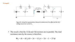 Superposition theorem | PPTX | Computer Networking | Computing