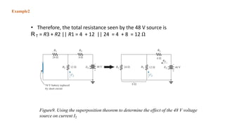 Superposition theorem | PPTX | Computer Networking | Computing