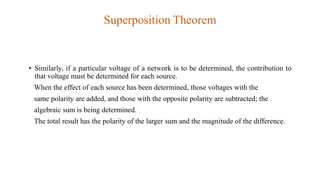 Superposition theorem | PPTX | Computer Networking | Computing