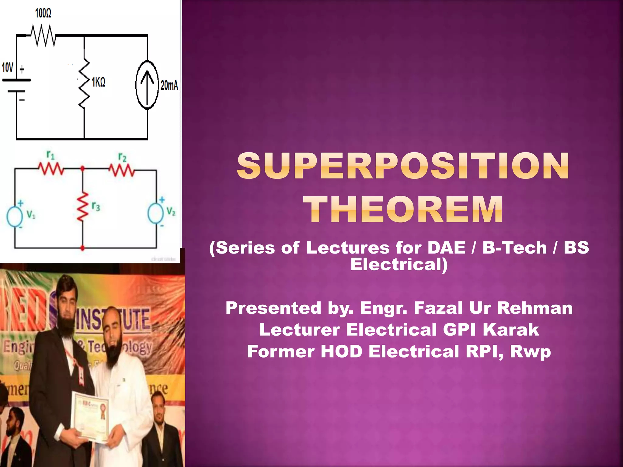 Superposition theorem | PPTX